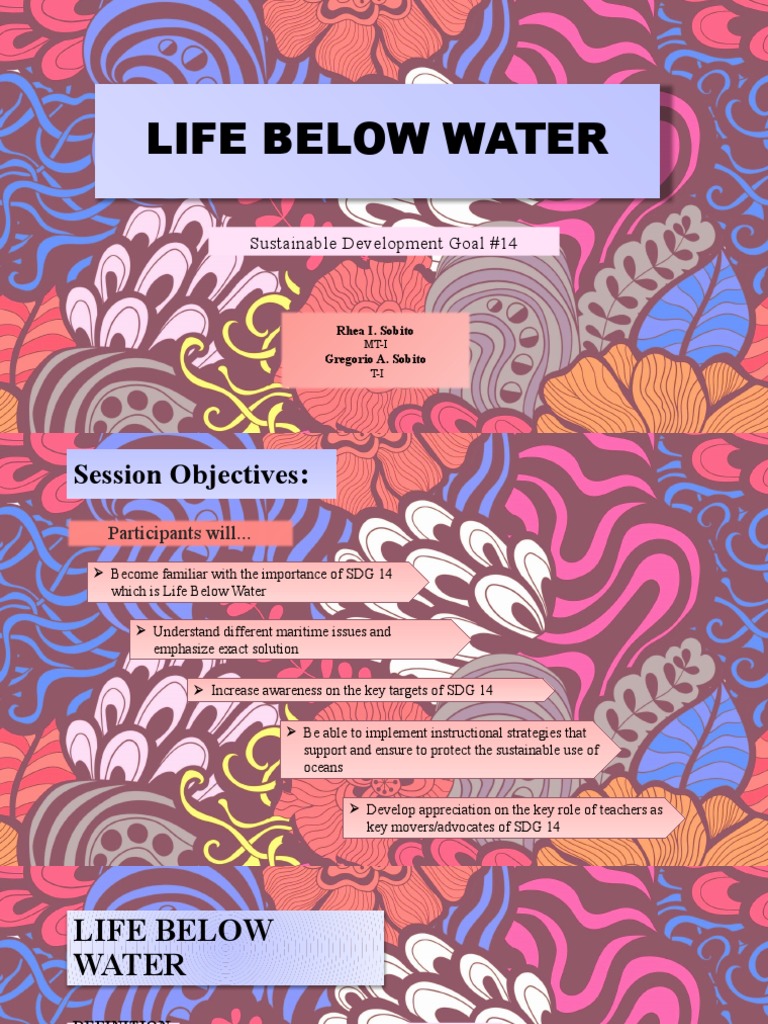 Life Below Water | PDF | Environment | Economy And The Environment