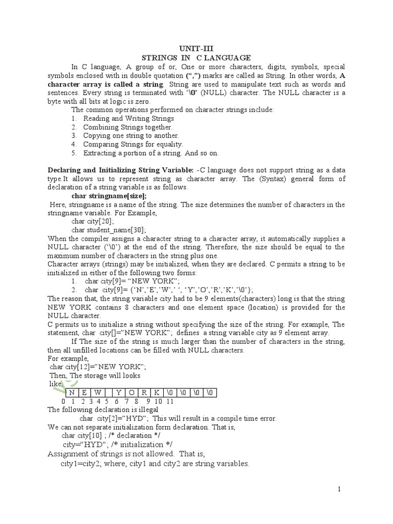 C Language | Download Free PDF | String (Computer Science) | Pointer (Computer Programming)