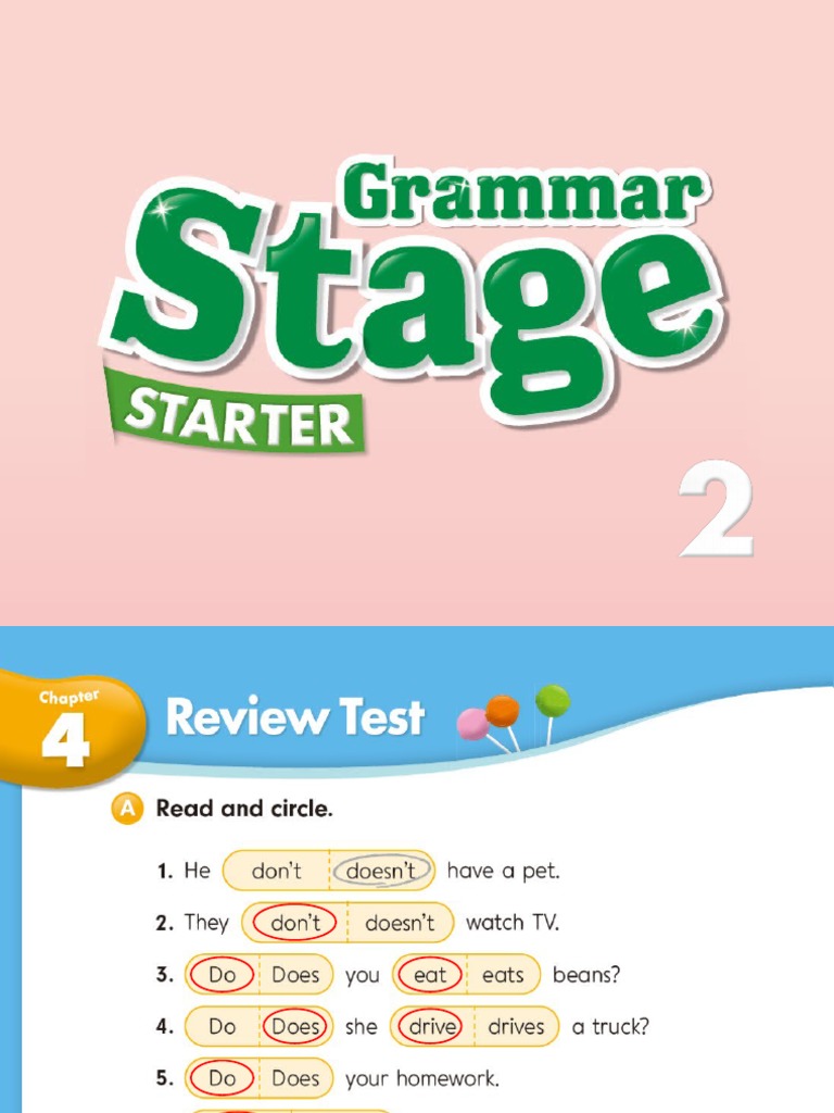 Grammar Stage Starter B2 - CH4 RT - GA4 | PDF