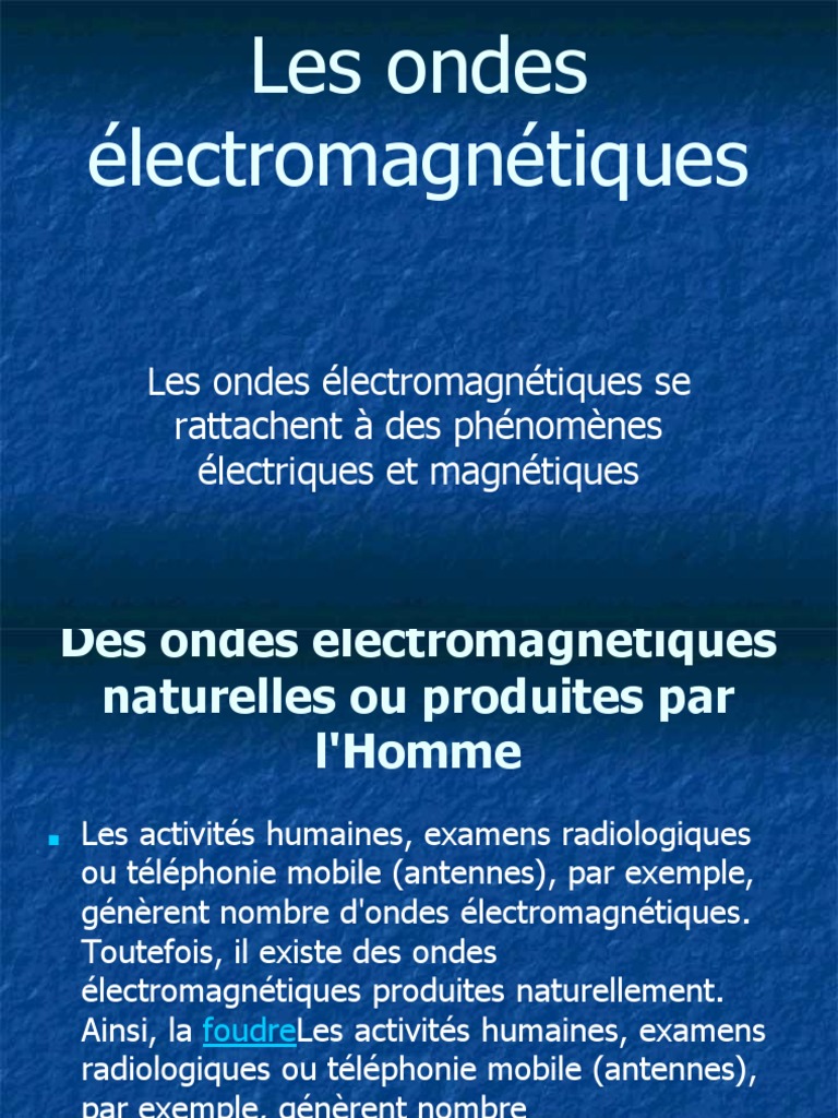 Ondes électromagnétiques et spectre | PDF