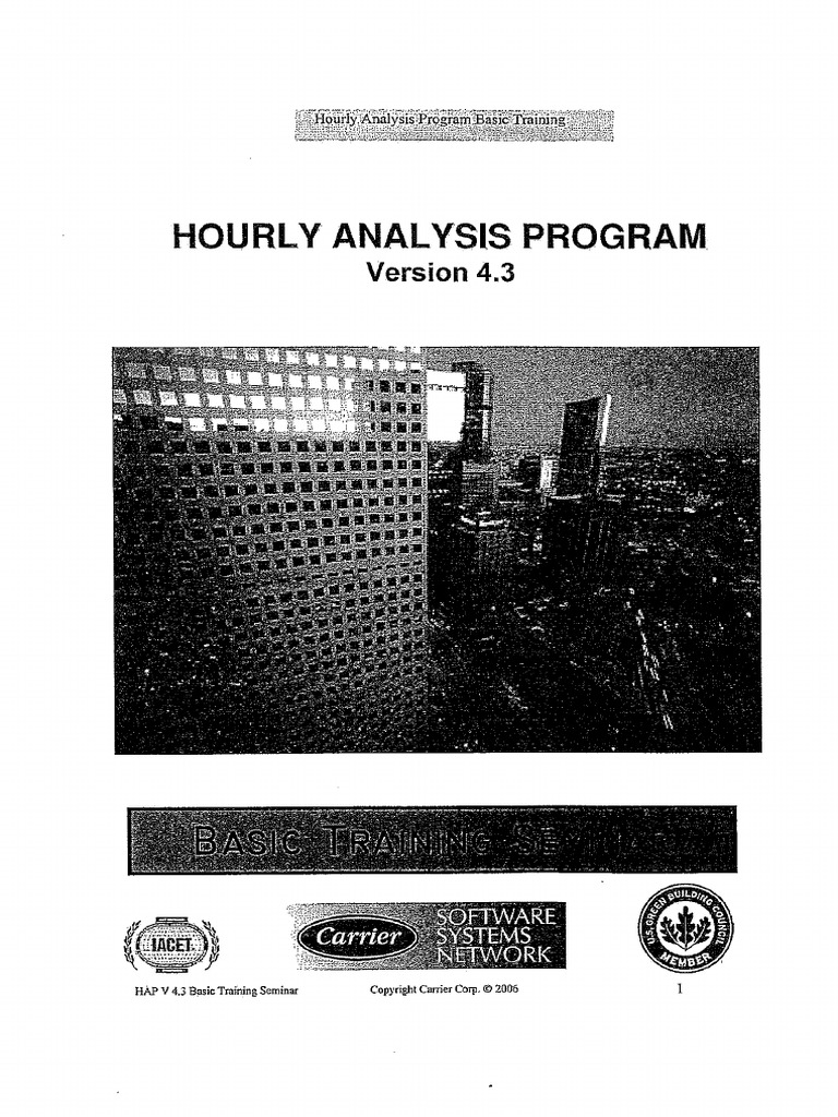 (Version 4.3) Carrier Corporation - Hourly Analysis Program (HAP) Basic ...