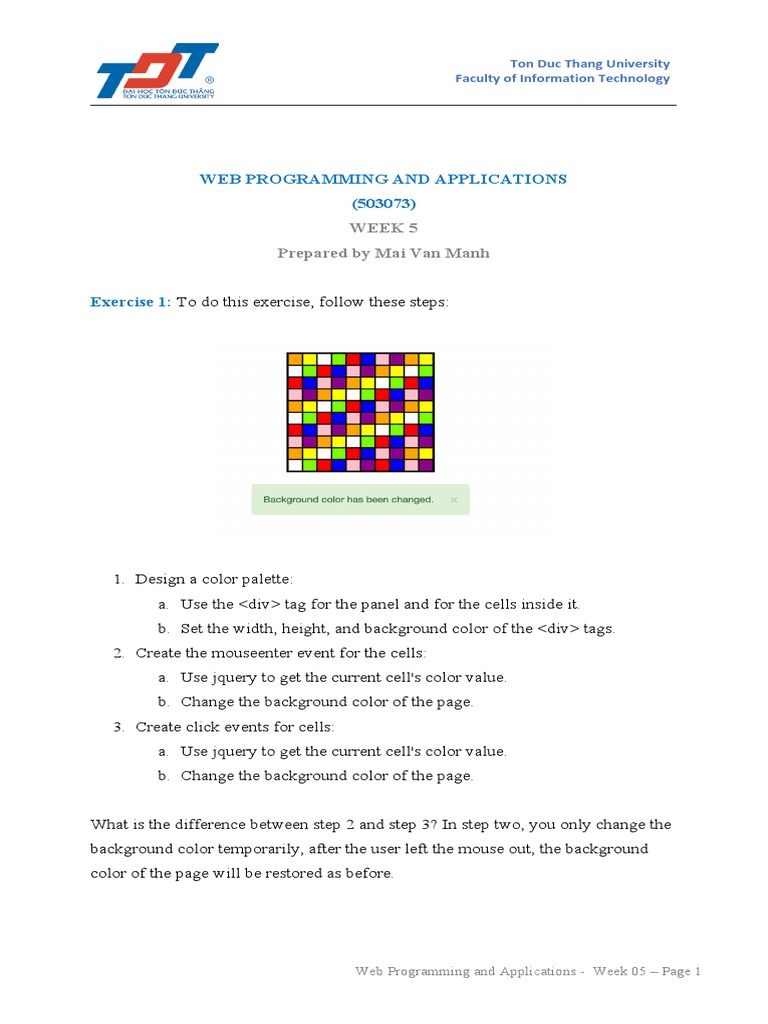 Lab05 Guide | Download Free PDF | World Wide Web | Internet & Web