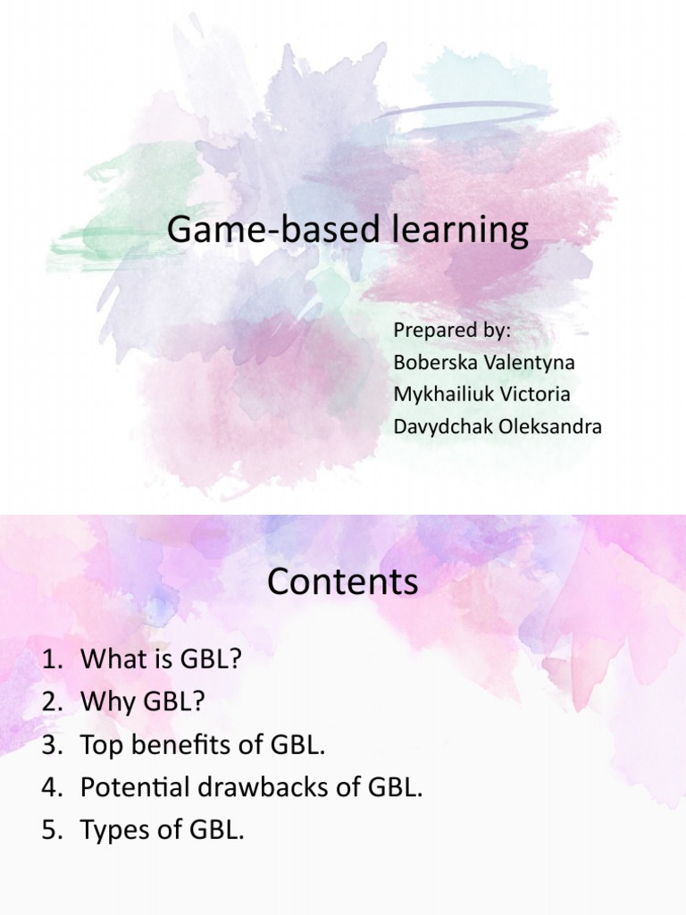 Game-Based Learning | PDF