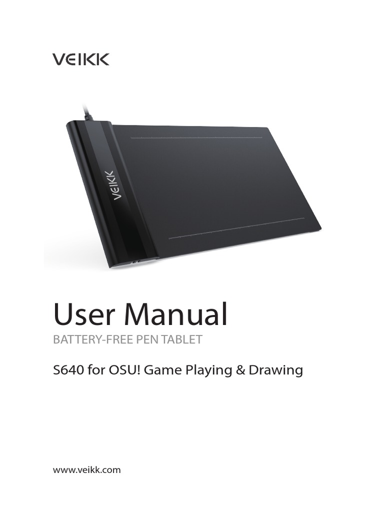S640 Pen Tablet User Manual | PDF | Computers