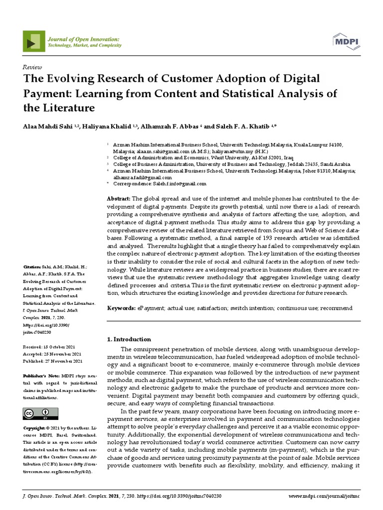 Ejemplo Paper Fintech Rev Bibliografica PDF | PDF | Behavior | Cognition