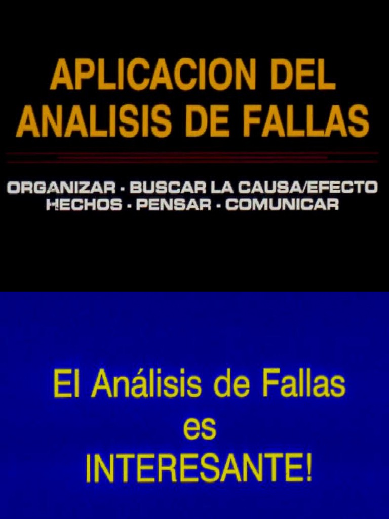 Curso Análisis Falla - Introducción Al Análisis de Fallas | PDF