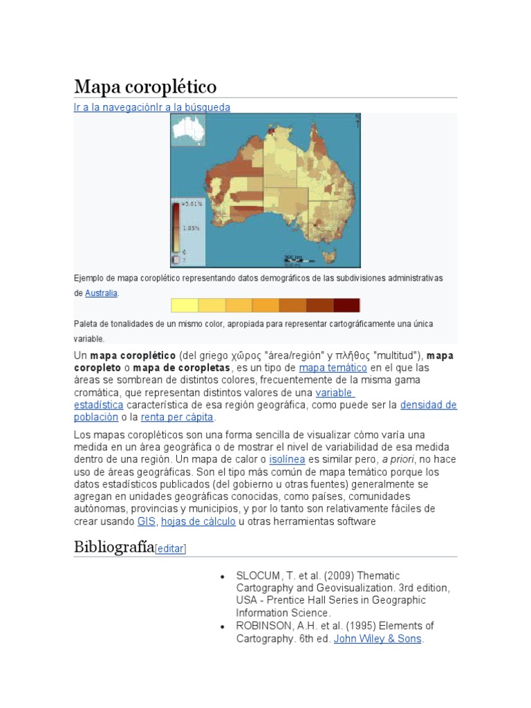 Mapa Coroplético | Descargar gratis PDF | Obras intelectuales ...