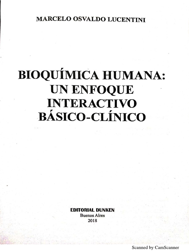 Bioquimica Humana Marcelo Lucentini PDF | PDF
