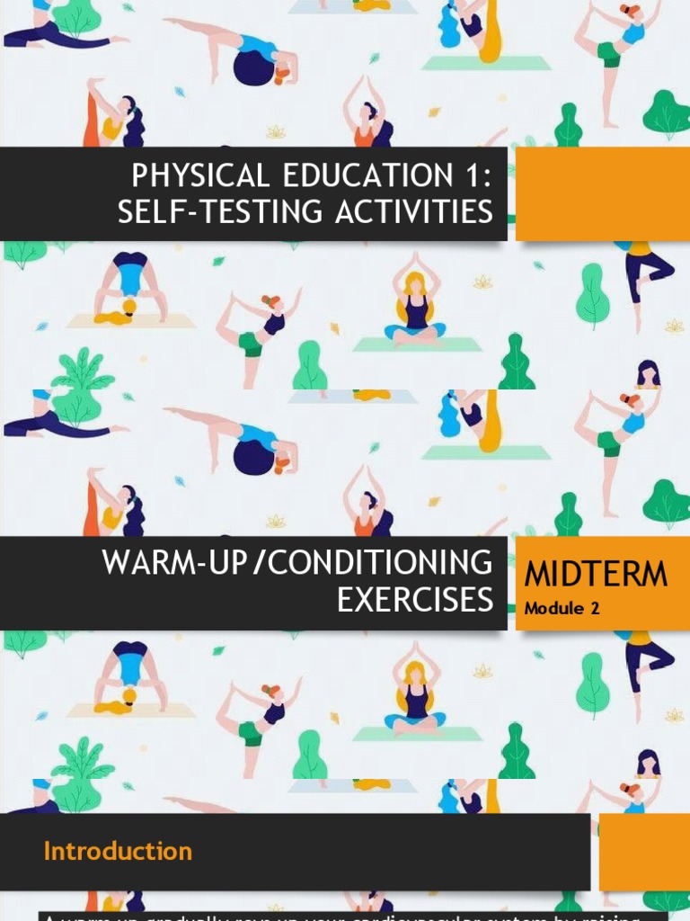 Physical Education 1: Self-Testing Activities (Three Types of Exercises ...