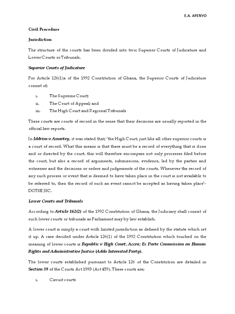 Civil Procedure | PDF | Appellate Court | Jurisdiction