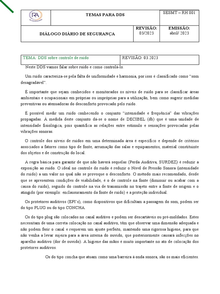 600-Temas de DDS | PDF | Surdez | Audição