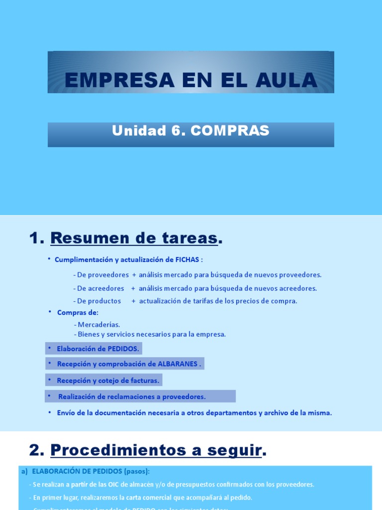 Unidad 6-COMPRAS | PDF | Precios | Economias