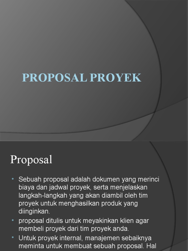 3 Proposal Proyek | PDF