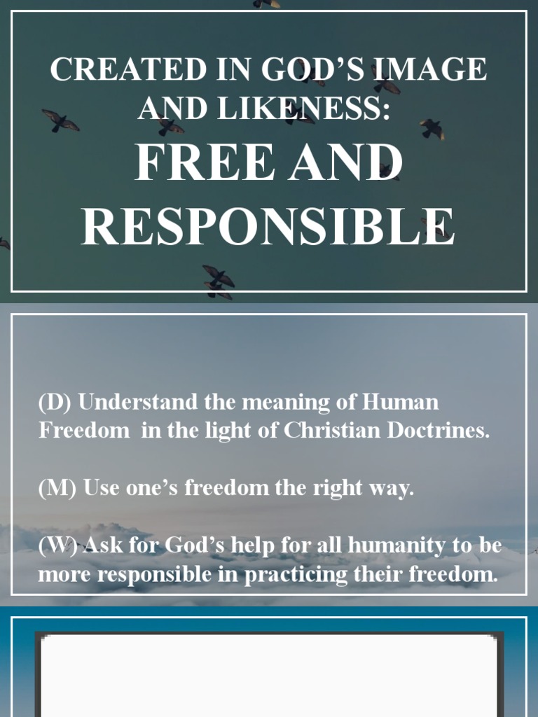 Freedom and Responsibility | PDF | Adam And Eve | Metaphysics Of Religion