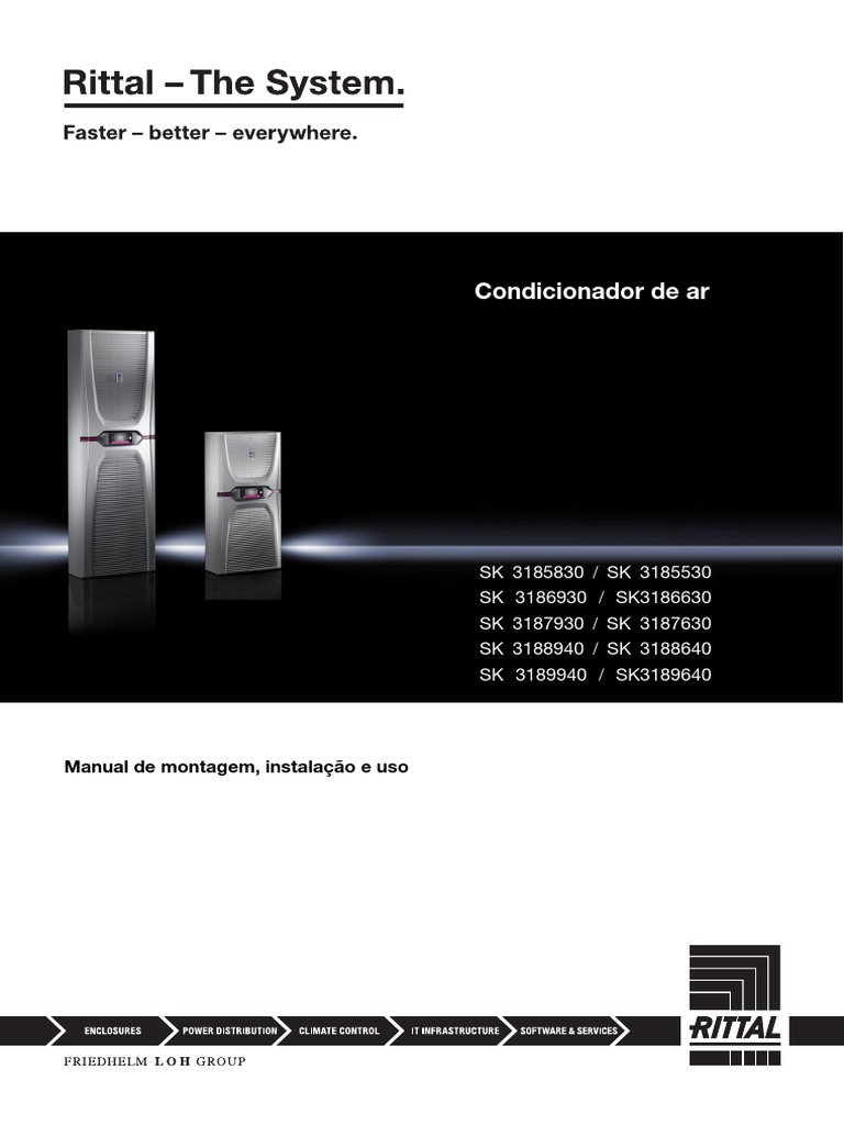 Manual ACP Rittal | PDF | Refrigeração | Ar condicionado
