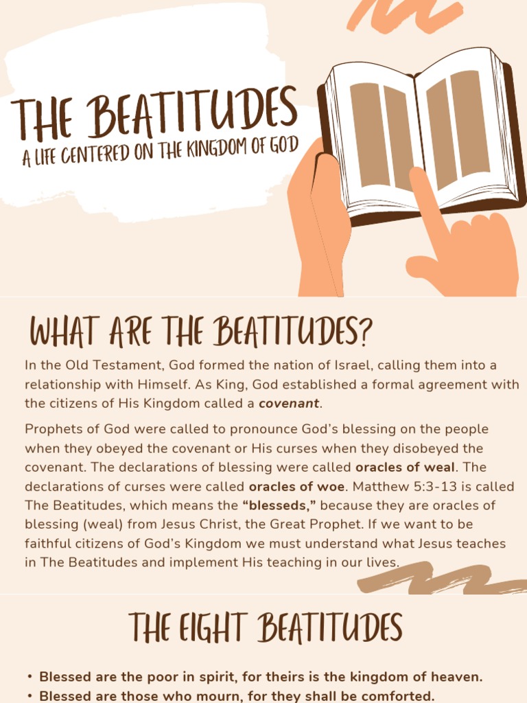 The Beatitudes | PDF | Beatitudes | Jesus