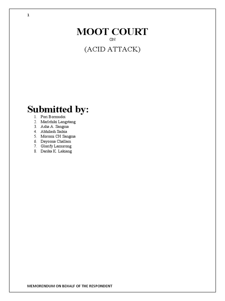 Analysis of Legal Precedents Regarding Acid Attack Convictions | PDF ...