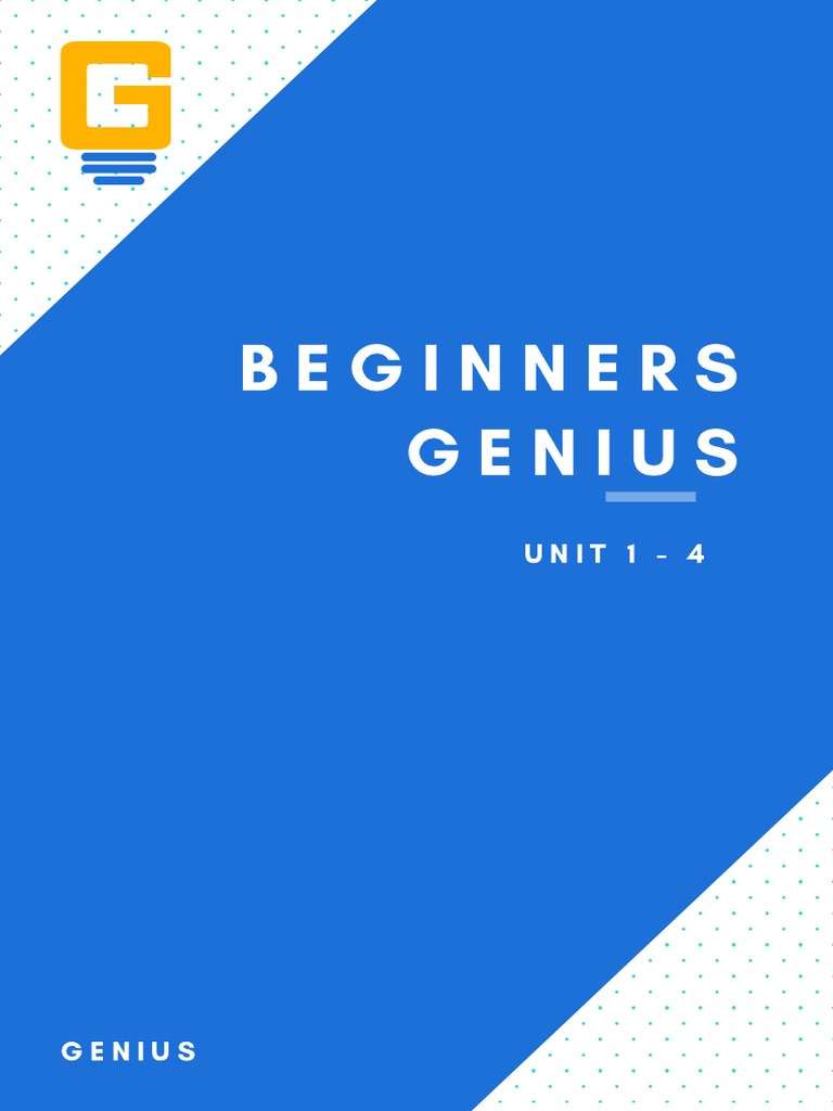 Genius - Beginners - Units 1-4 PDF | PDF | Clothing | Linguistics