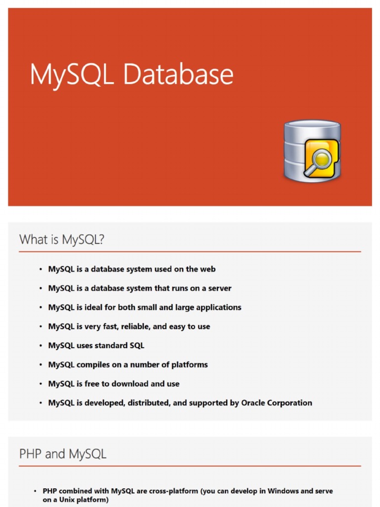 MySQL Database | PDF