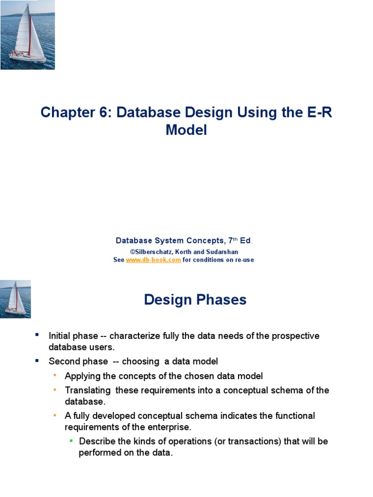 Database Design Using The E-R Model | Download Free PDF | Conceptual Model | Unified Modeling ...