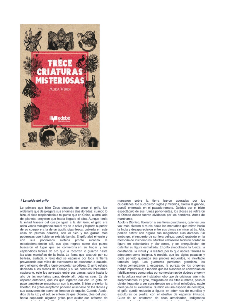 Trece Criaturas Misteriosascompleto | PDF | Hombres lobo | Continuar