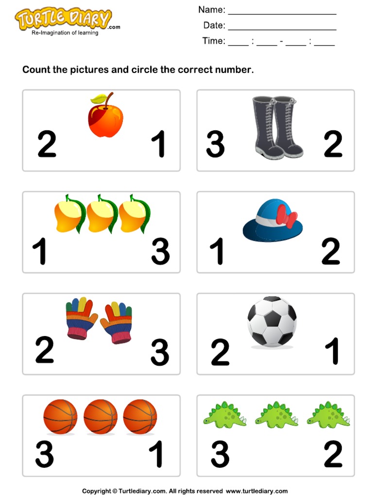 Count Pictures and Circle | PDF