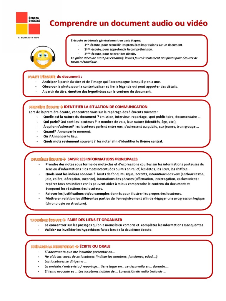 Comprendre Un Document Audio | PDF | Linguistique | Cognition