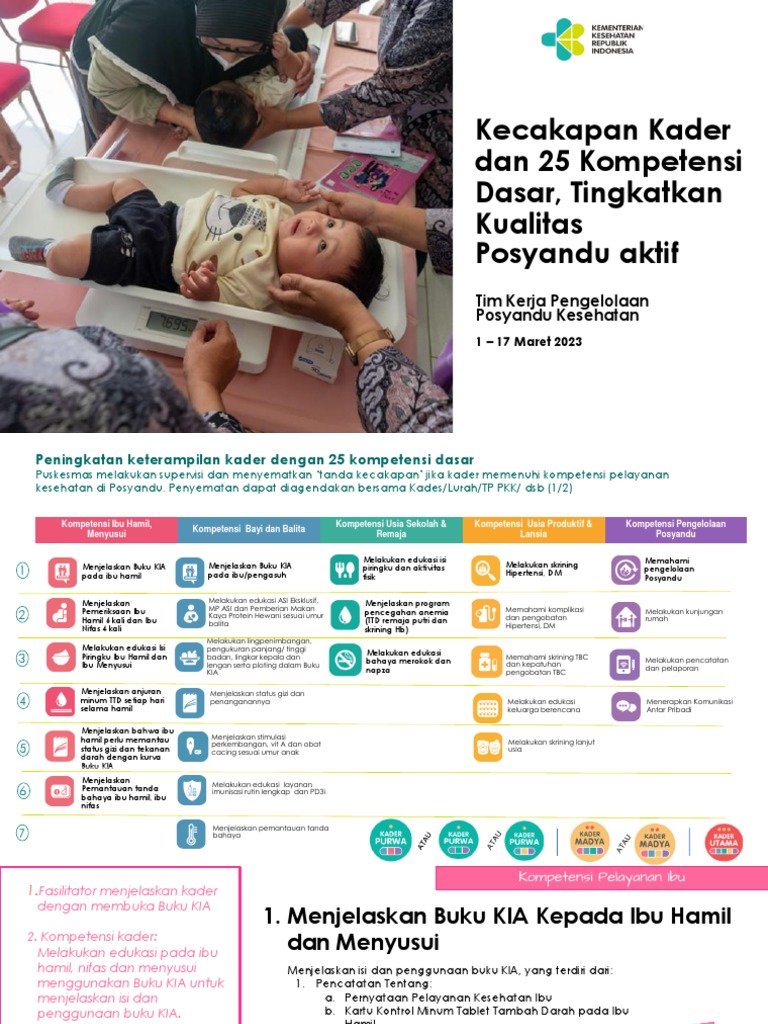 V31 Template Kompetensi Kader Posyandu | PDF