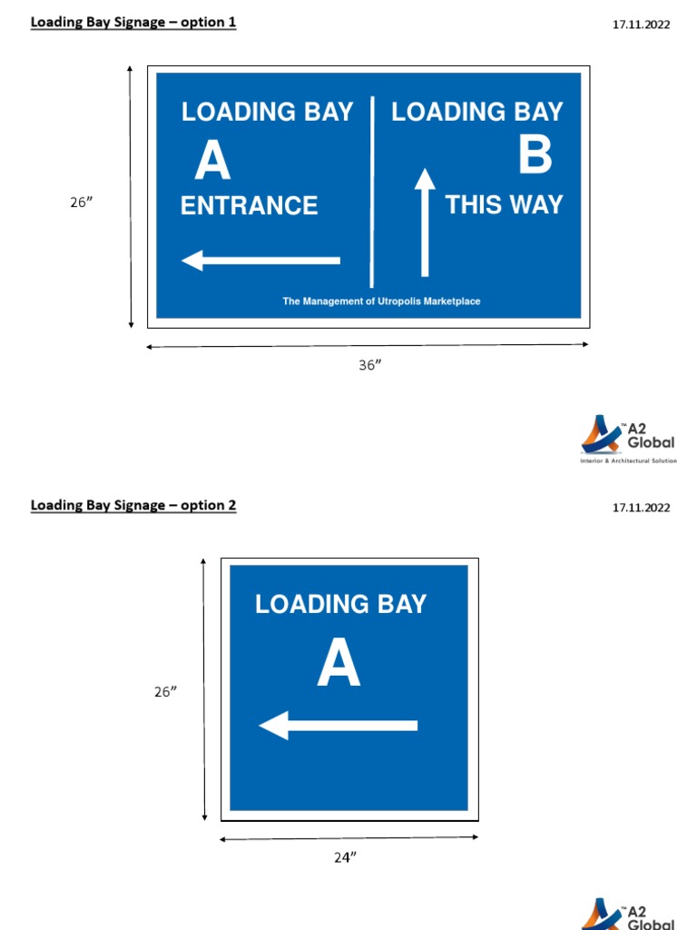 Loading Bay Signage - 1 | PDF
