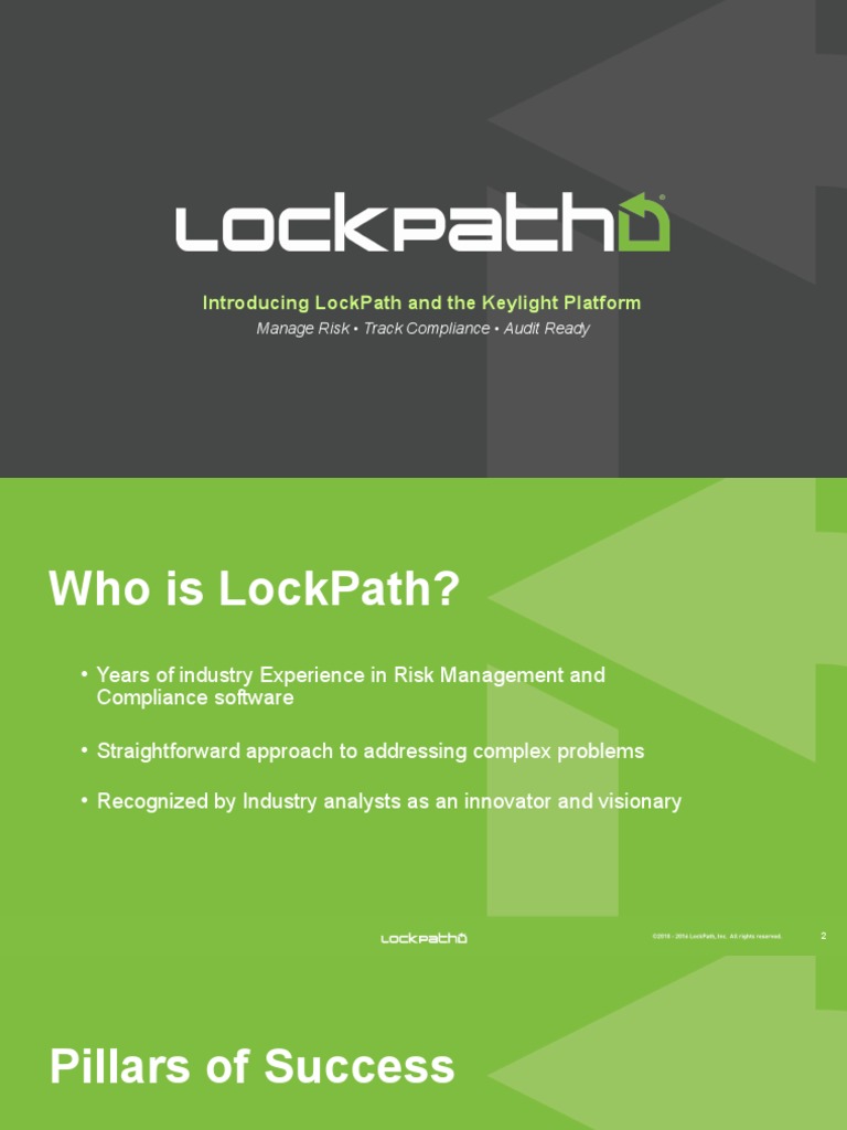 Introducing LockPath and The Keylight Platform | PDF | Risk Management ...