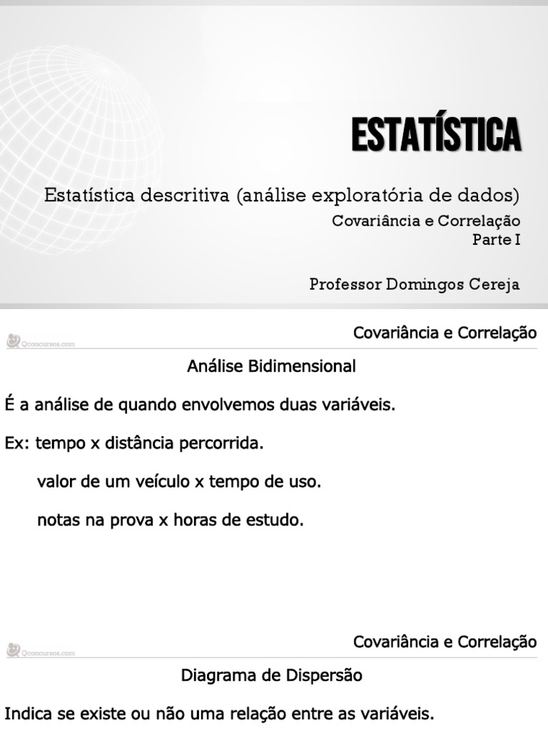 1.estatística Descritiva (Análise Exploratória de Dados) | PDF ...