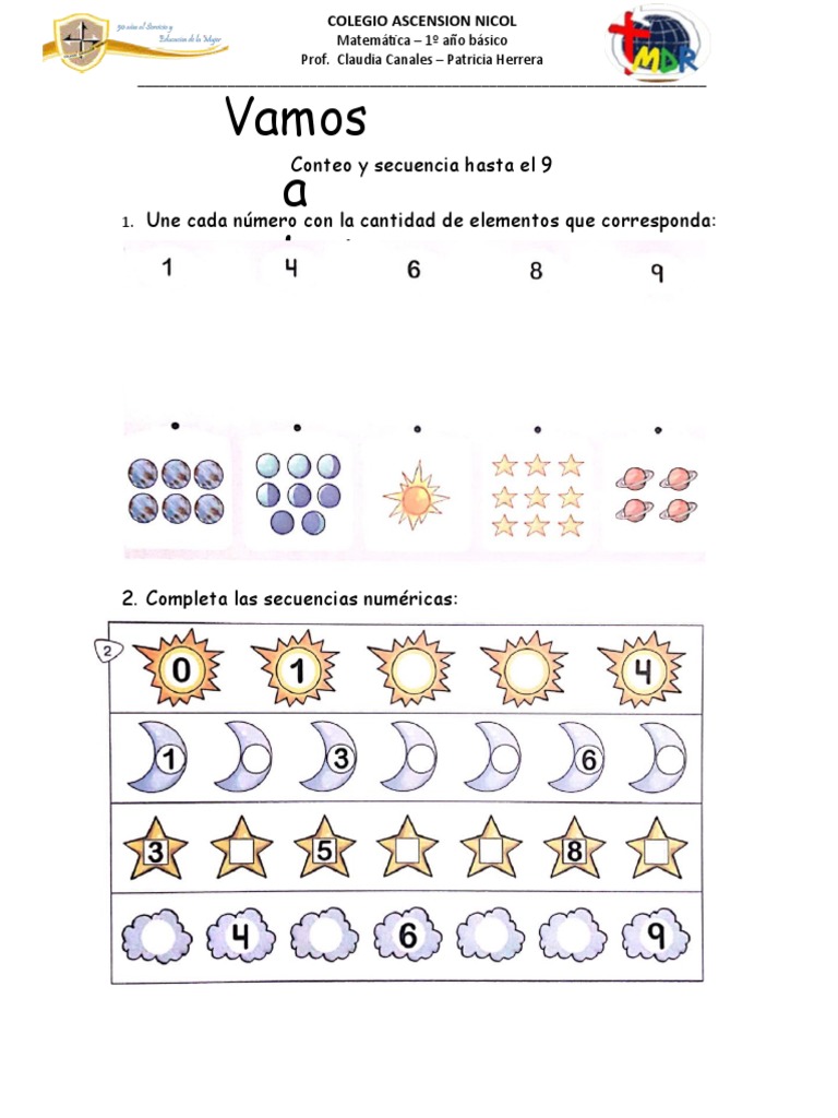Actividades de Conteo hasta el 10 | PDF | Matemáticas | Conceptos ...