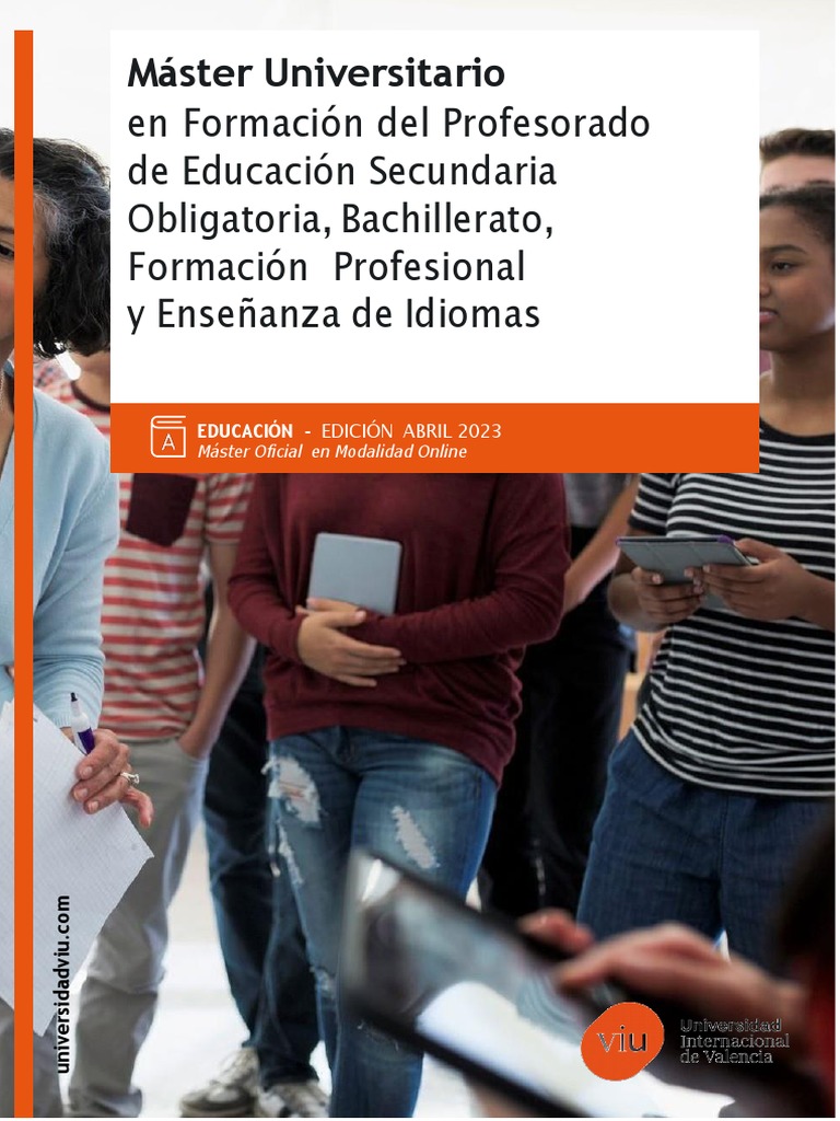 Catálogo Master Profesorado Viu | PDF | Titulo academico | Maestros