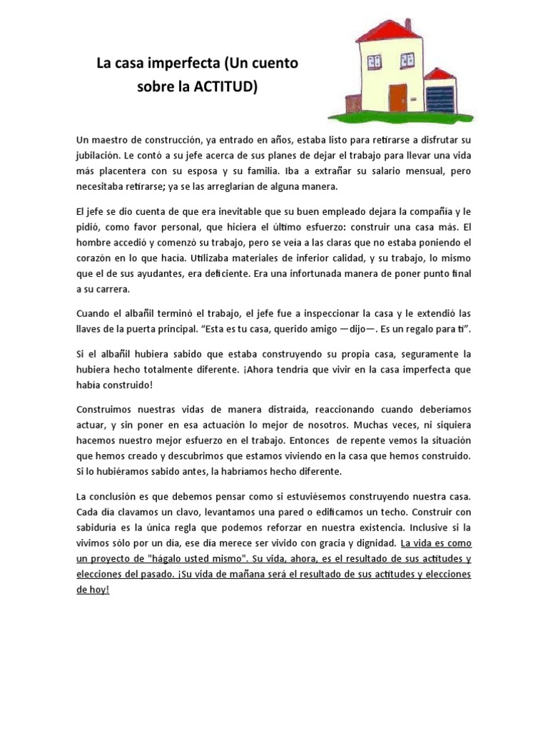 Lectura La Casa Inperfecta | PDF