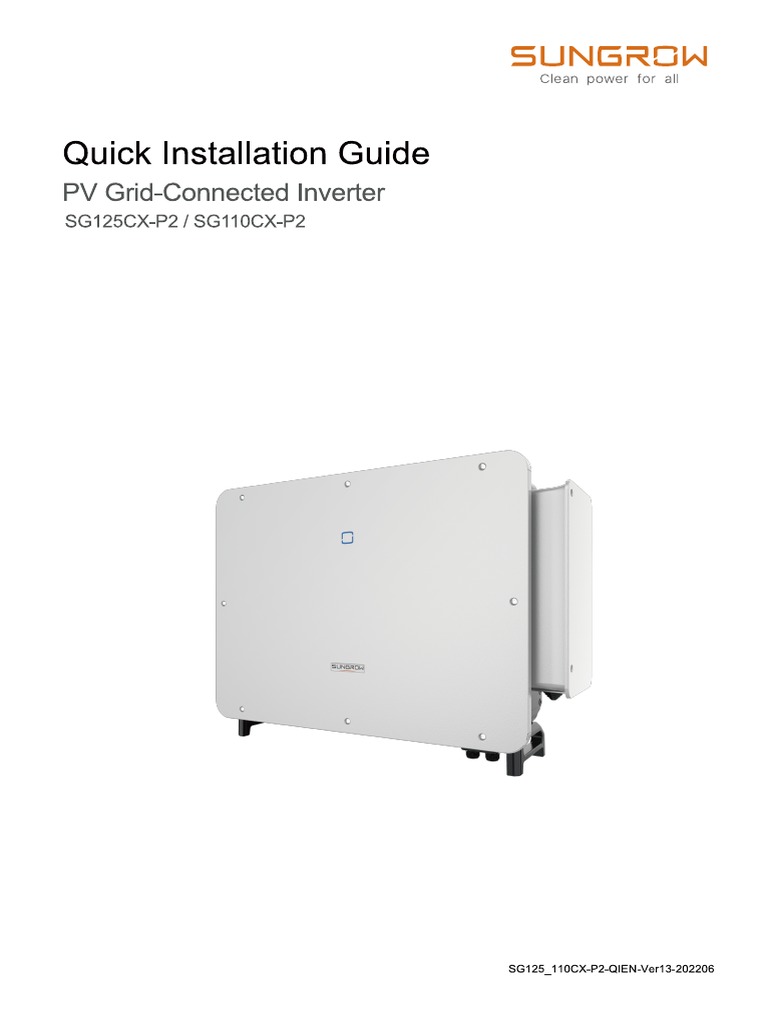 SG125 - 110CX-P2 Quick Installation Guide | PDF