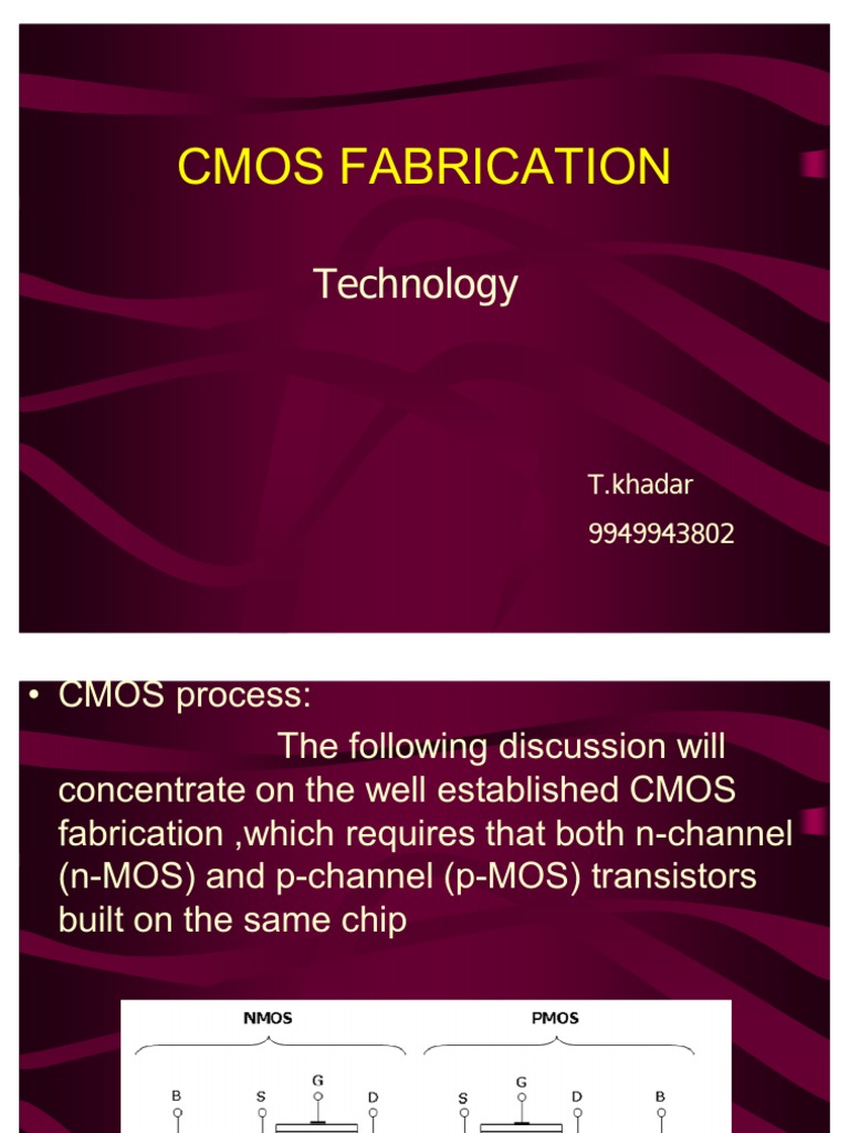Cmos Fabrication Technology | PDF