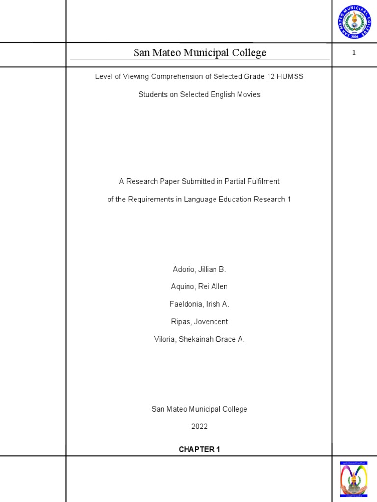 Research Bsed4 | PDF | Reading Comprehension | Methodology