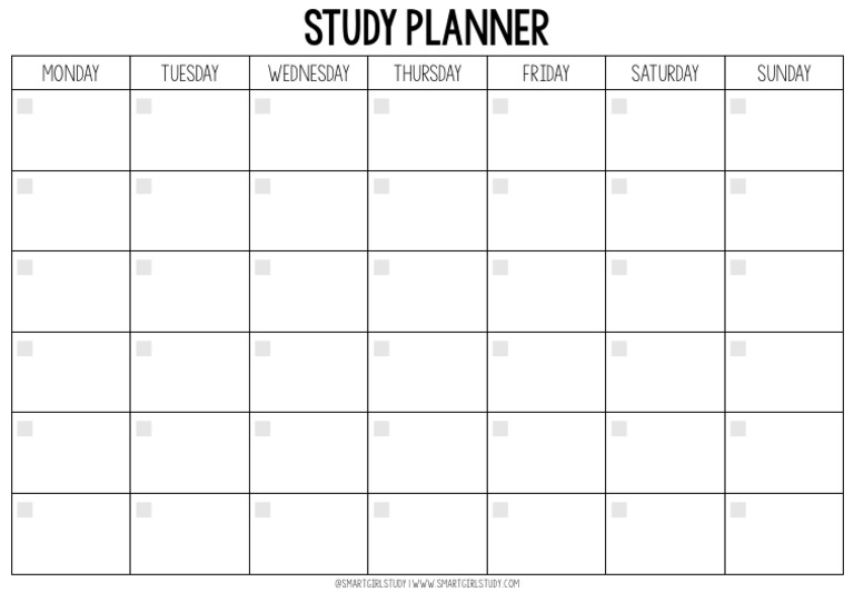 Study Planner PDF | PDF