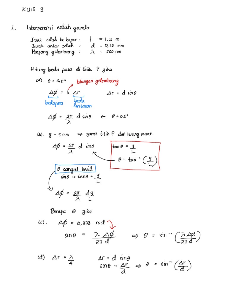 Pembahasan Tutorial Fisika Dasar IIA - Kuis 3 | PDF Pembahasan Tutorial Fisika Dasar IIA - Kuis 3 | PDF