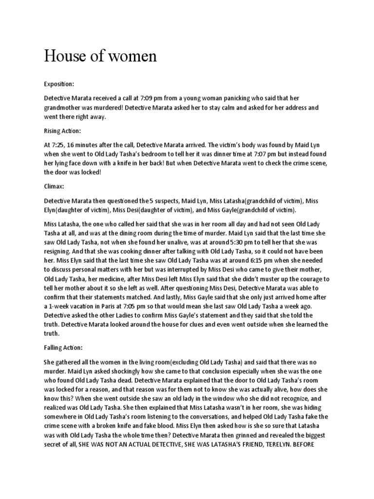 House of Women (STORY) | PDF