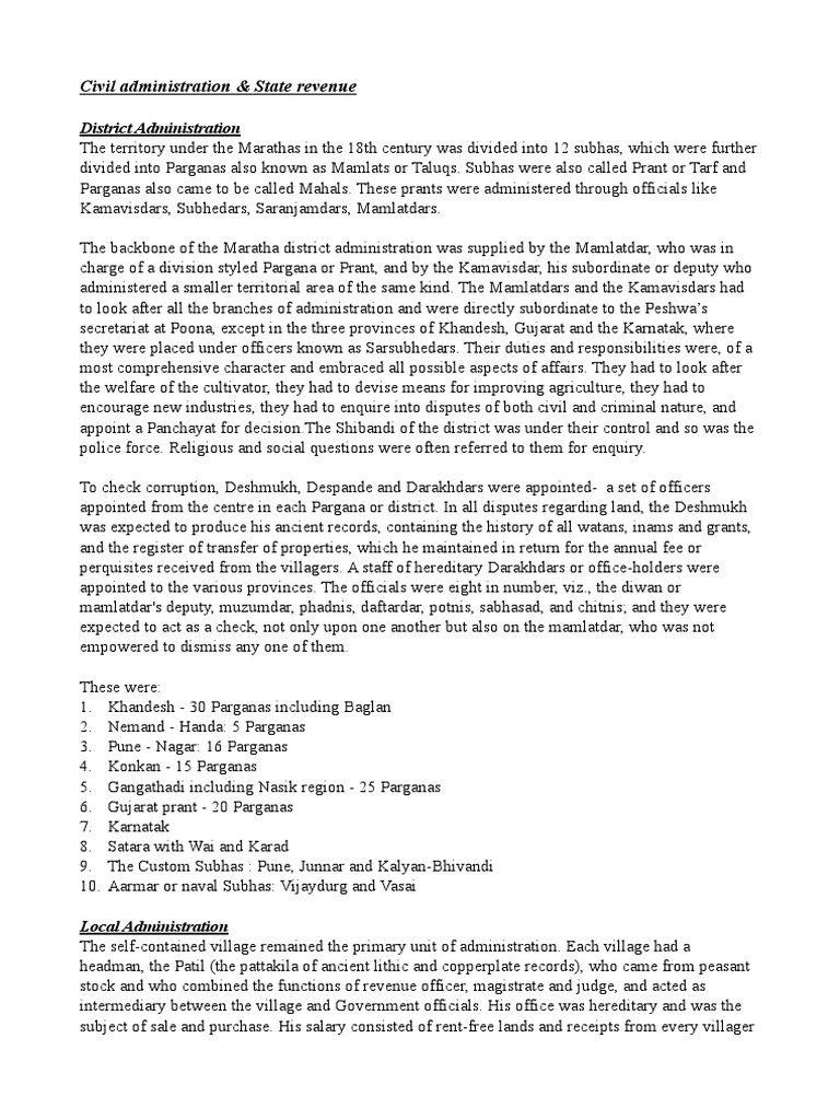 Civil Administration | PDF | Taxes