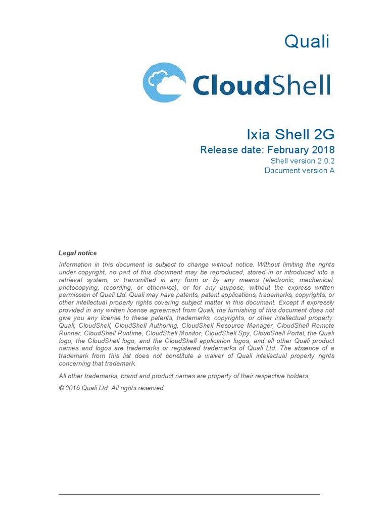 Ixia Chassis Shell 2G | PDF | Shell (Computing) | Online And Offline