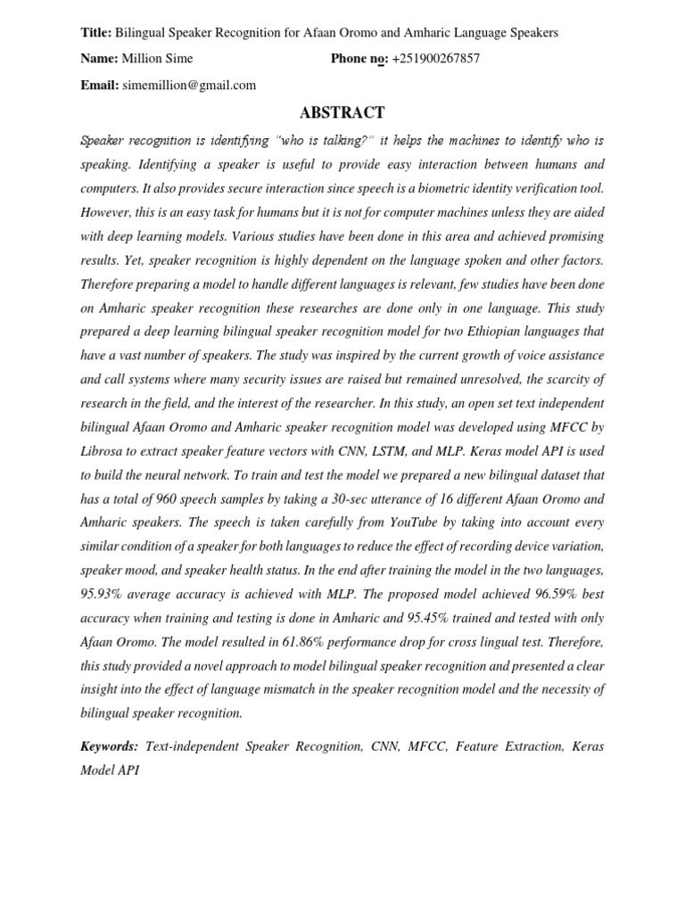 Million Abstract | PDF | Deep Learning | Multilingualism