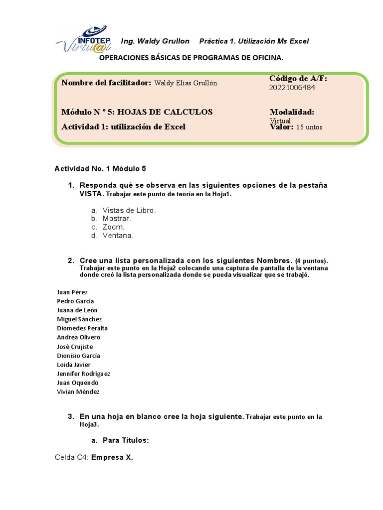 Actividad 1 Modulo 5 | PDF | Informática | Software