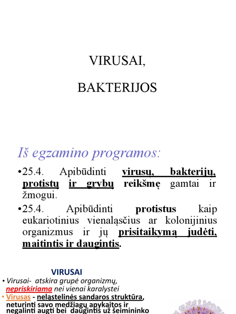 II - Virusai Bakterijos | PDF