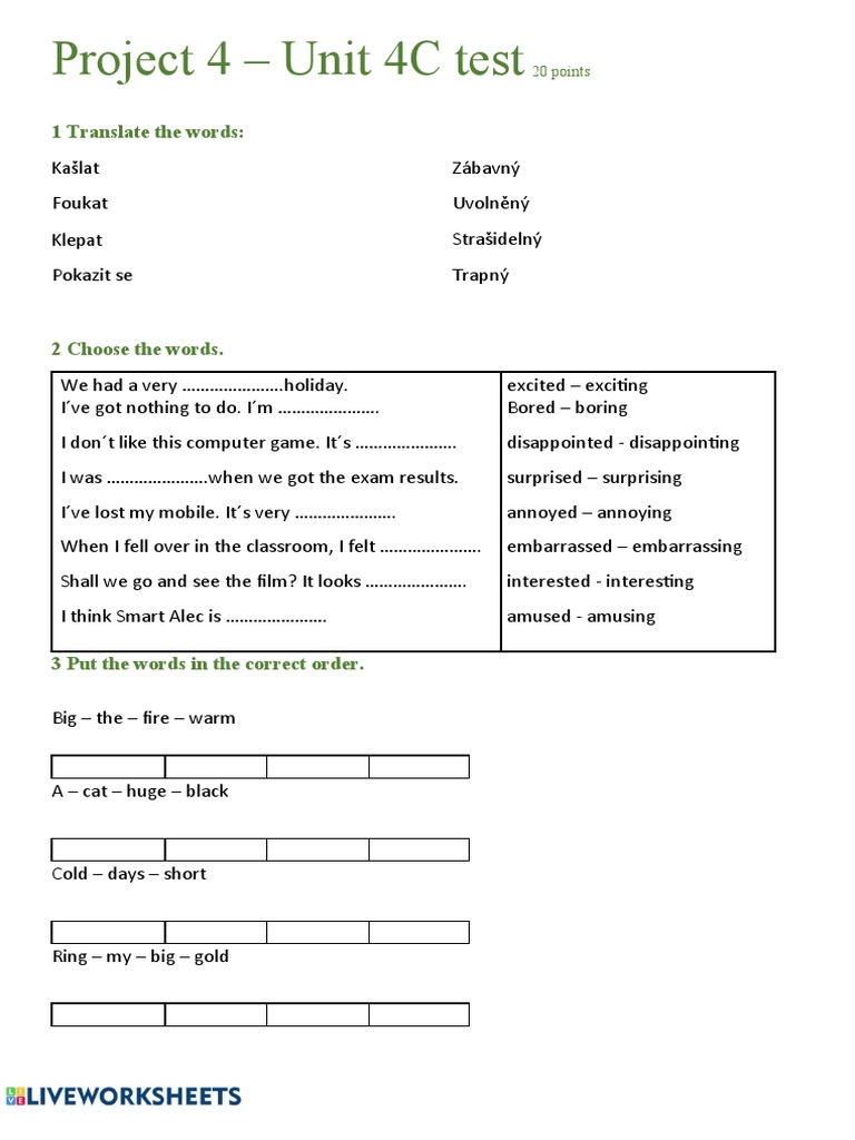 Project4 Unit 4 Test | PDF