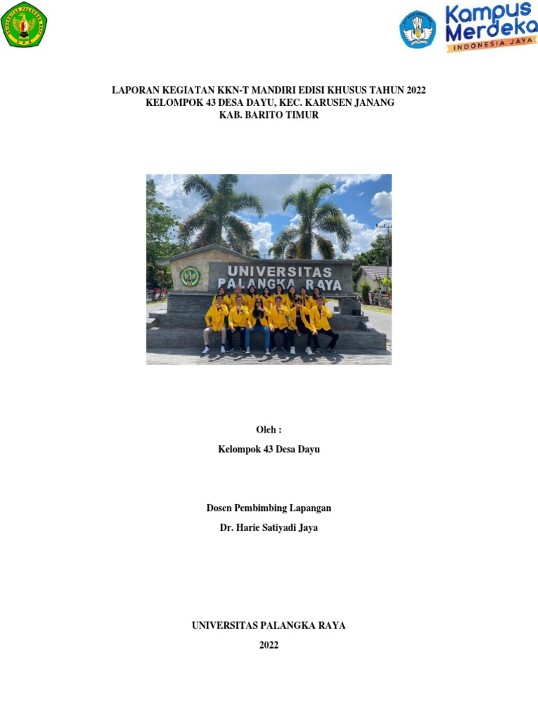 Laporan Kegiatan KKN | PDF
