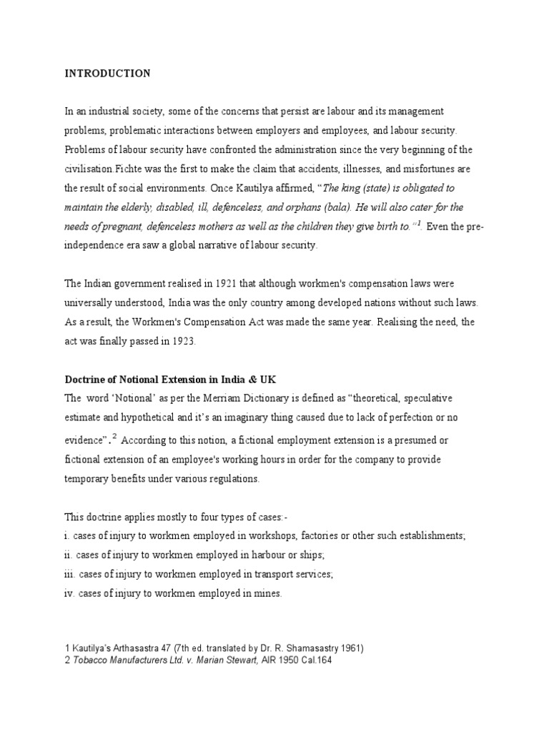 Exploring the Doctrine of Notional Extension: Determining When an ...