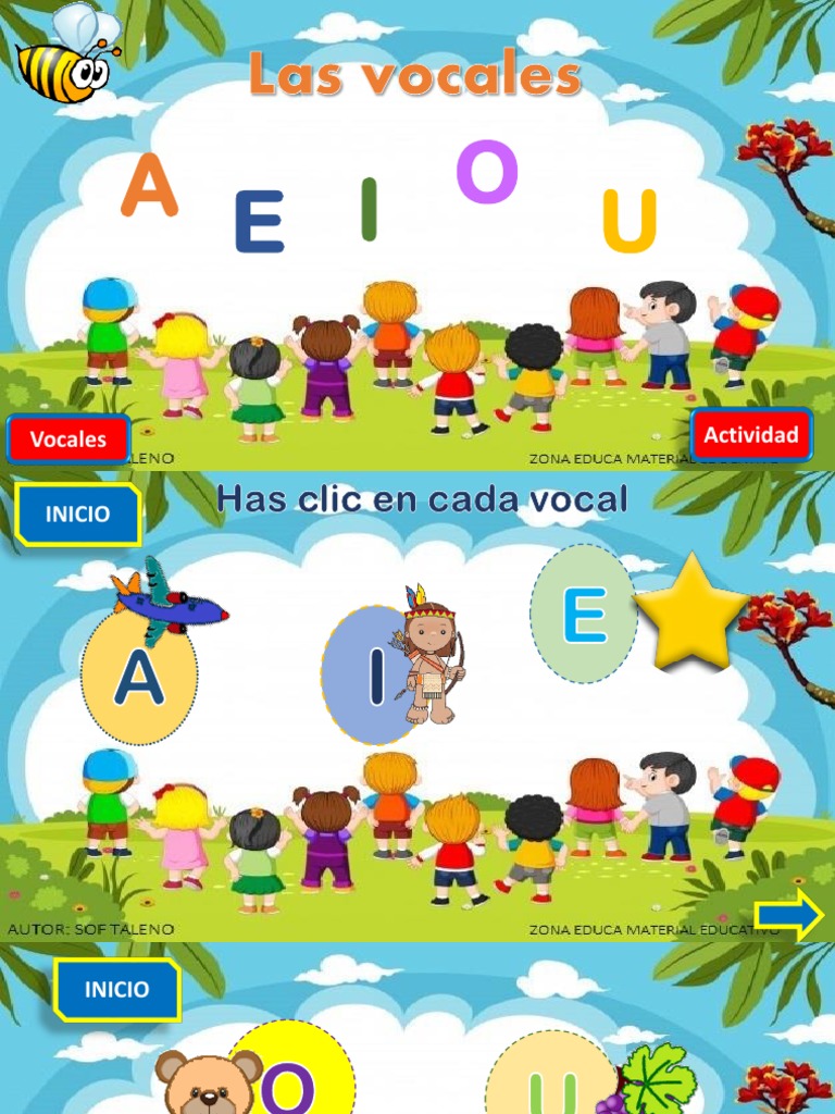 Juego Vocales PDF | PDF