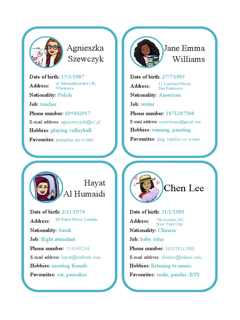 A Collection of Biographical Profiles Representing Diverse Individuals ...